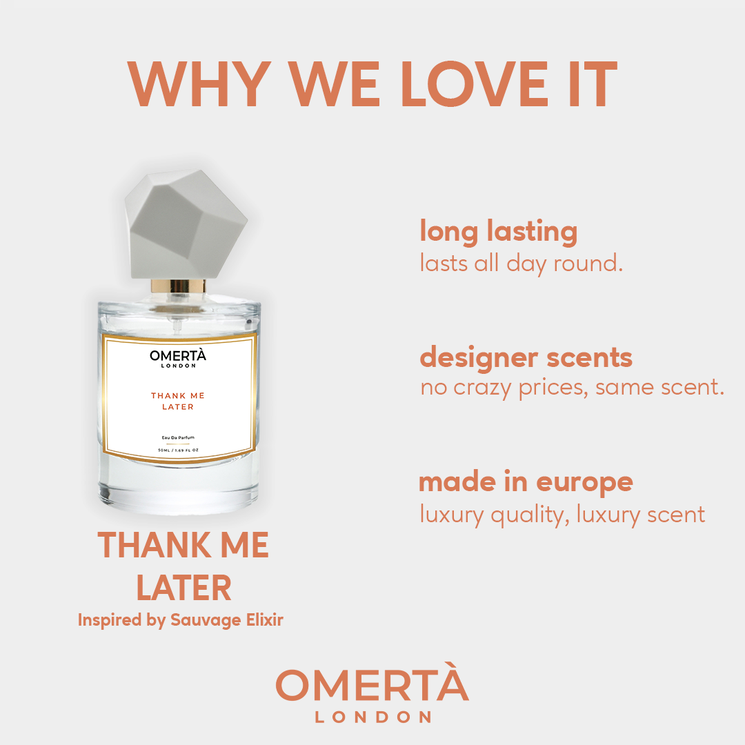 Thank Me Later - Inspired by Sauvage Elixir – Omertà London